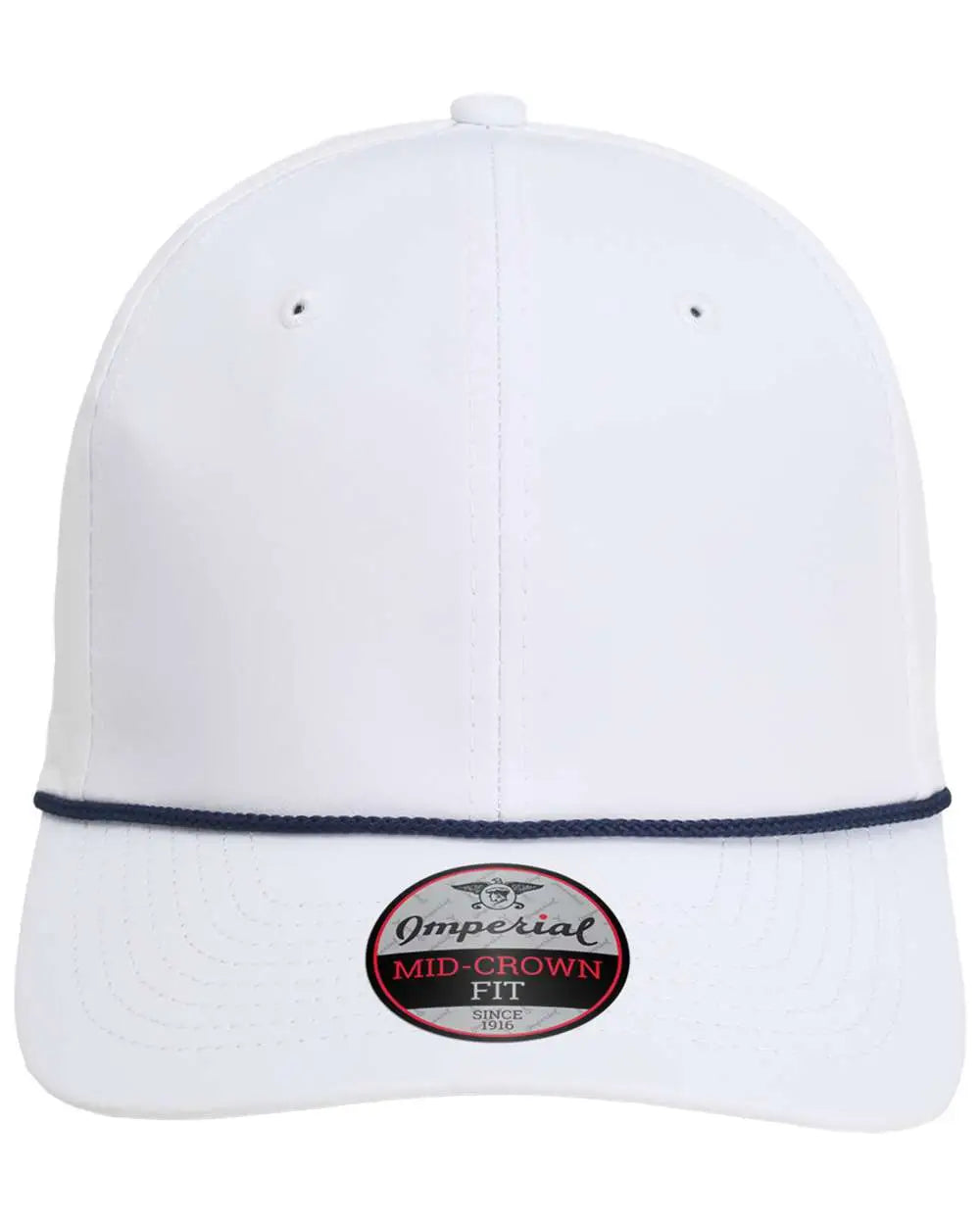 Imperial 7054 The Wingman Cap White Navy Performance